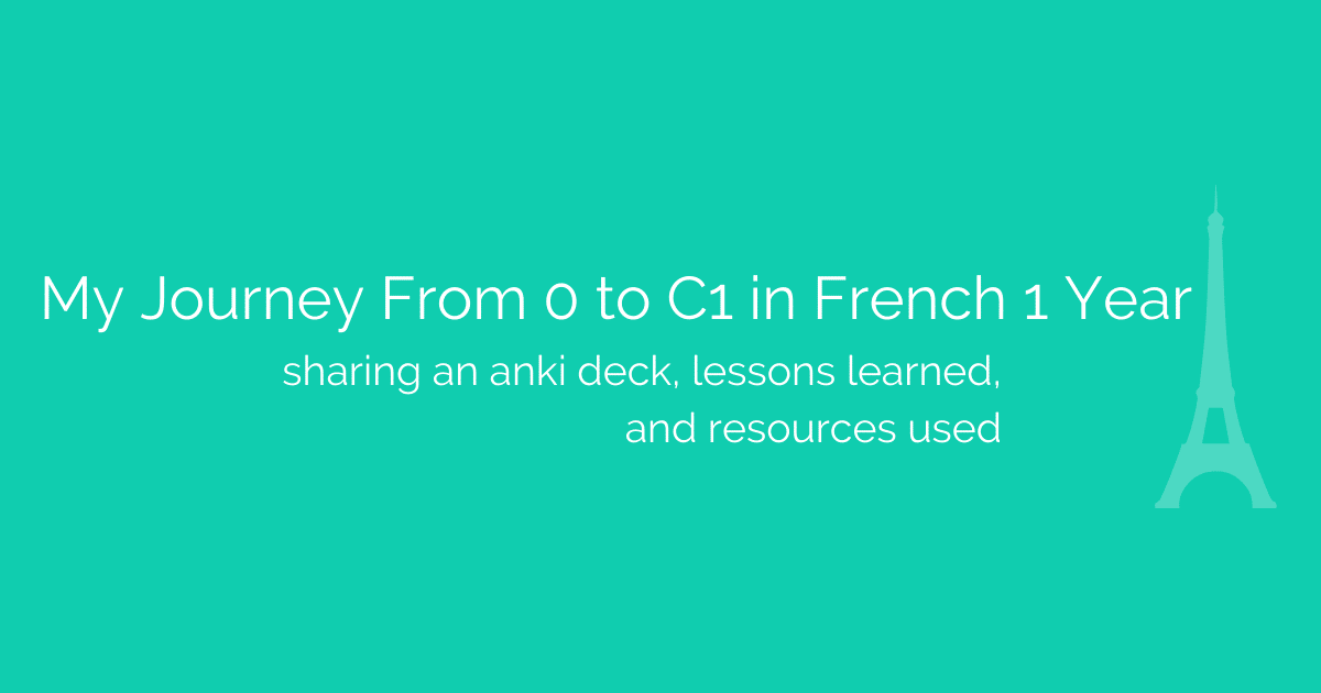 My Journey From 0 To C1 In French In 1 Year. | Language Atlas